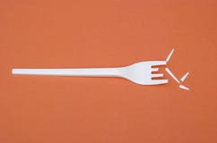 Broken Plastic Fork Close Up Stock Image - Image of broken, element ...