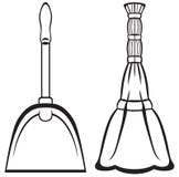 Dust Pan Coloring Page Coloring Pages