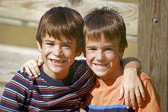 Two Boys At The Pool stock image. Image of faces, beach - 5613089