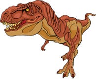 Brown T-Rex stock illustration. Illustration of cretaceous - 34856010
