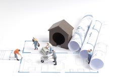 Building House - Bricks And Project Stock Image - Image of model ...