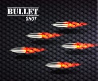 Silver bullet in flight stock illustration. Illustration of concept ...