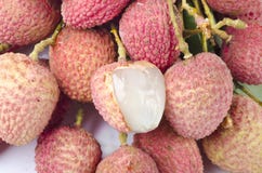 Lychee bundle stock photo. Image of tropical, background - 7187398