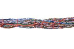 Colorful bundles of wires stock image. Image of electric - 30700385