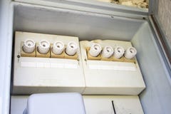 Burned fuse box stock photo. Image of house, electric - 65129232