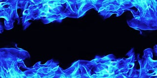 Blue Fire flame frame stock photo. Image of dangerous - 49857326