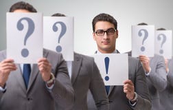 Answer to many questions stock illustration. Illustration of find ...