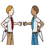 Back Stabbing Coworker stock vector. Illustration of betrayal - 40016175