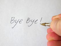 Bye Stock Photos - Royalty Free Stock Images