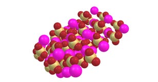 Calcite Molecular Structures Isolated On White Background Stock ...