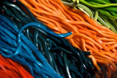 Candy strings stock image. Image of candy, orange, sweet - 15135531