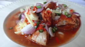 Canned Fish In Tomato Sauce Stock Photo - Image of open, full: 29138314