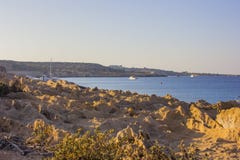 Sunset on cyprus resort stock image. Image of sunrise - 9681817