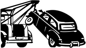 Car Being Towed From Accident Stock Vector - Illustration of help, sign ...