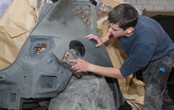 Car body work. stock photo. Image of handyman, industrial - 23139626
