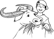 Carabao Coloring Page Sketch Coloring Page
