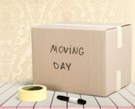 Moving day box stock illustration. Illustration of shipping - 21270000