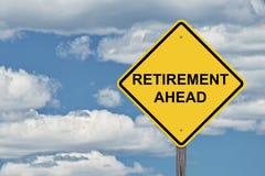 Retirement ahead Road Sign stock image. Image of road - 22267441