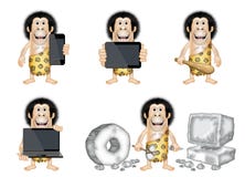 Caveman Invention Stock Photography - Image: 14060932