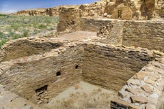 Anasazi Ruins, Chaco Canyon Stock Image - Image: 3344971