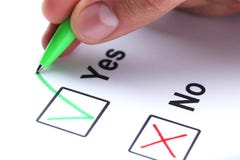 Yes No Check Boxes Check Mark Yes Stock Images - Download 90 Royalty ...