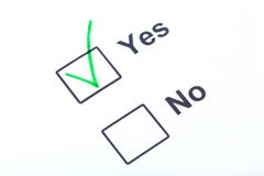 Yes No Check Boxes Check Mark Yes Stock Images - Download 90 Royalty ...