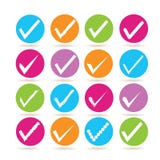Colorful Check Mark Set Royalty Free Stock Photo - Image: 16747845