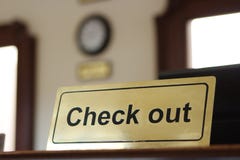 Booking A Roon In A Hotel, Check In Stock Illustration - Illustration ...