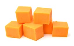 Cubes Of Cheddar Cheese I Stock Photo - Image: 67378671