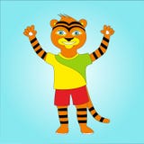 Cheerful Tiger Royalty Free Stock Photo - Image: 17885515
