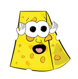 Happy cartoon cheese man stock vector. Image of eyes - 30467222