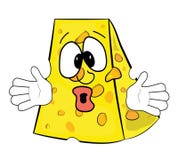 Happy cartoon cheese man stock vector. Illustration of eyes - 30467222