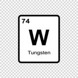 Tungsten chemical element stock illustration. Illustration of geek ...
