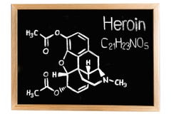 Chemical Structure Of Heroin Stock Images - Image: 34814354