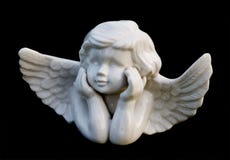 Cherub angel stock photo. Image of sculpture, stone, cherub - 405488