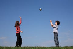 Kids Or Children Playing Ball Stock Image - Image: 8702469