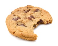 Single Chocolate Chip Cookie W/ Path Royalty Free Stock Photo - Image ...