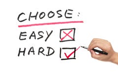 Hard And Easy Way Illustrated Shown By Maze Stock Photo 62032374 - Megapixl