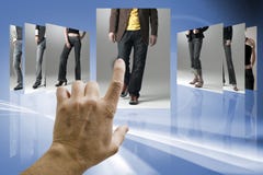 Choosing From Images Stream Stock Photo - Image of choose, easy: 14042612