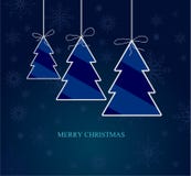 Christmas Tree Card Scene Stock Photo - Image: 5894520