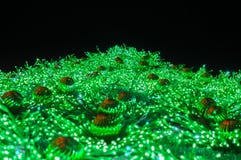 Decorated Christmas Tree Night Stock Illustration - Image: 3551487