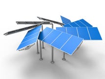 Circular Solar Panel stock image. Image of reflect, deck - 15235417