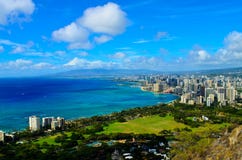 City view Honolulu stock photo. Image of mountain, ocean - 30984874