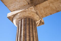 Classical Doric Order Example With Column Stock Photo - Image of greek ...