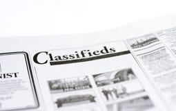 Classifieds stock image. Image of classifieds, paper, newspaper - 239535