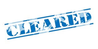 CLEARED Rubber Stamp stock illustration. Illustration of insignia ...