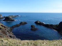 Cliffs And Basalt Rocks In Arnarstapi, Snaefellsnes Peninsula Stock ...