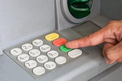ATM PIN Code Entry Royalty Free Stock Image - Image: 2740536