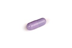 Purple pill stock illustration. Illustration of drug, color - 9010047