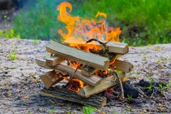 Fire Triangle Stock Photo - Image: 10016650
